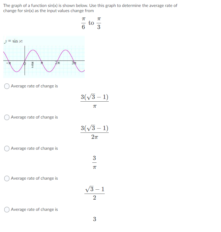 Solved The graph of a function sin(x) is shown below. Use | Chegg.com