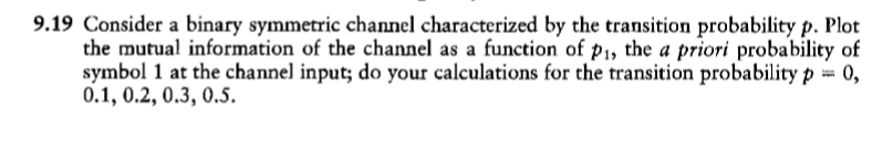 Solved Q. Consider a binary symmetric channel characterized | Chegg.com