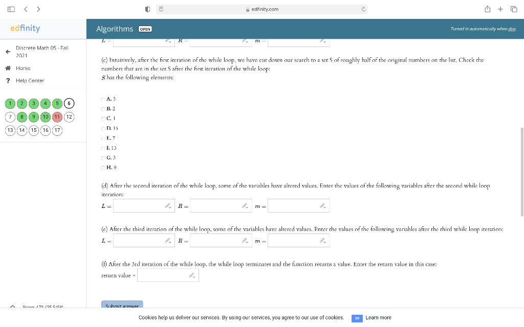 Solved edfinity.com G + O edfinity Tune in autoricwy when he | Chegg.com