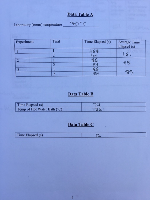Solved Factors Affecting the Rate of Reaction: An Iodine | Chegg.com