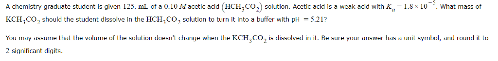 Solved A chemistry graduate student is given 125. mL of a | Chegg.com