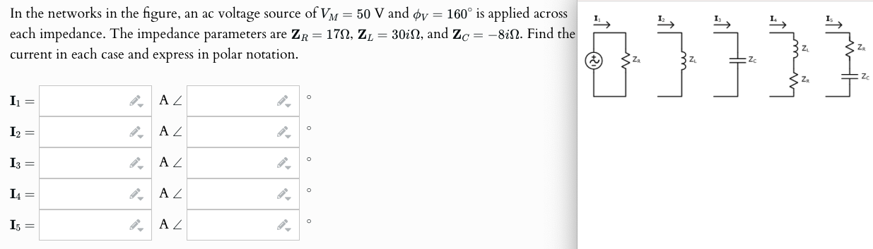 Solved by an EXPERT In the networks in the figure, an ac voltage source | Chegg.com