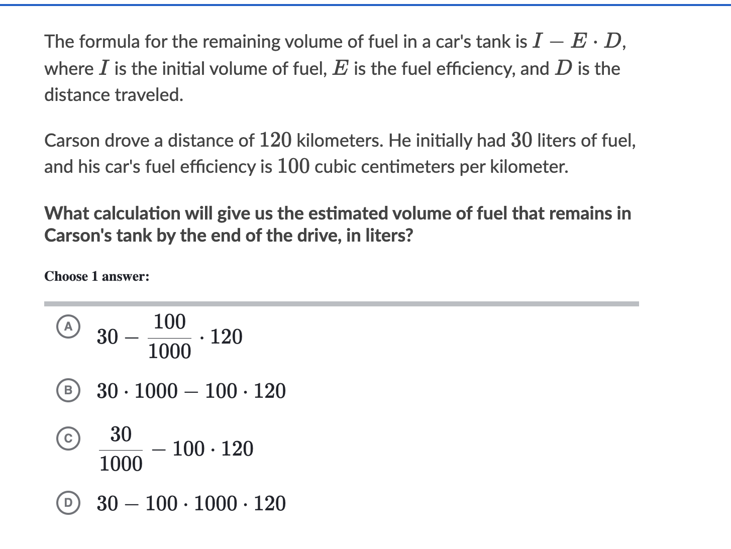 Solved The formula for the remaining volume of fuel in a | Chegg.com