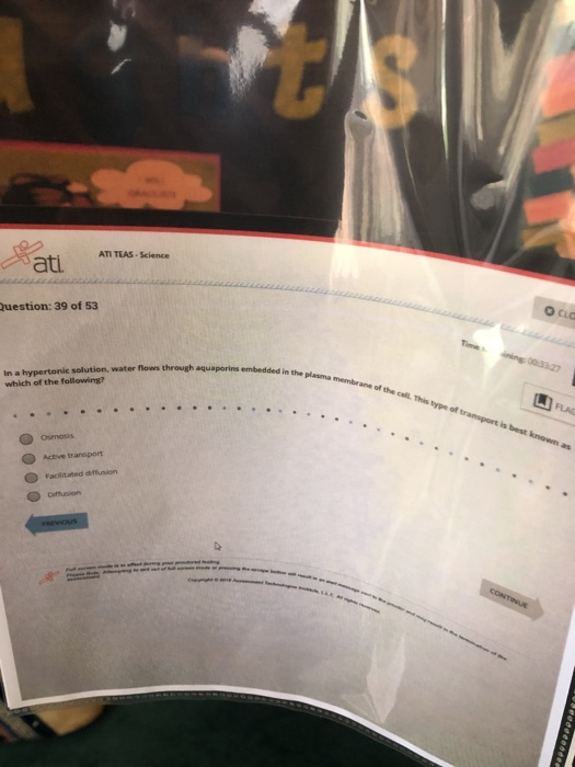 Solved: ATI TEAS Science Ati Question: 39 Of 53 Water Flow... | Chegg.com