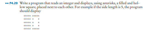 Solved 1. P4.20 Write a program that reads an integer and | Chegg.com
