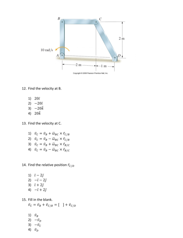 Solved Find the velocity at | Chegg.com