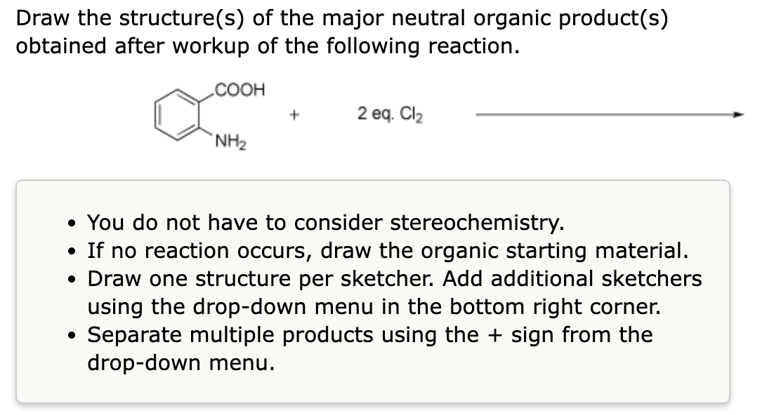 Solved Draw the structure(s) of the major neutral organic | Chegg.com