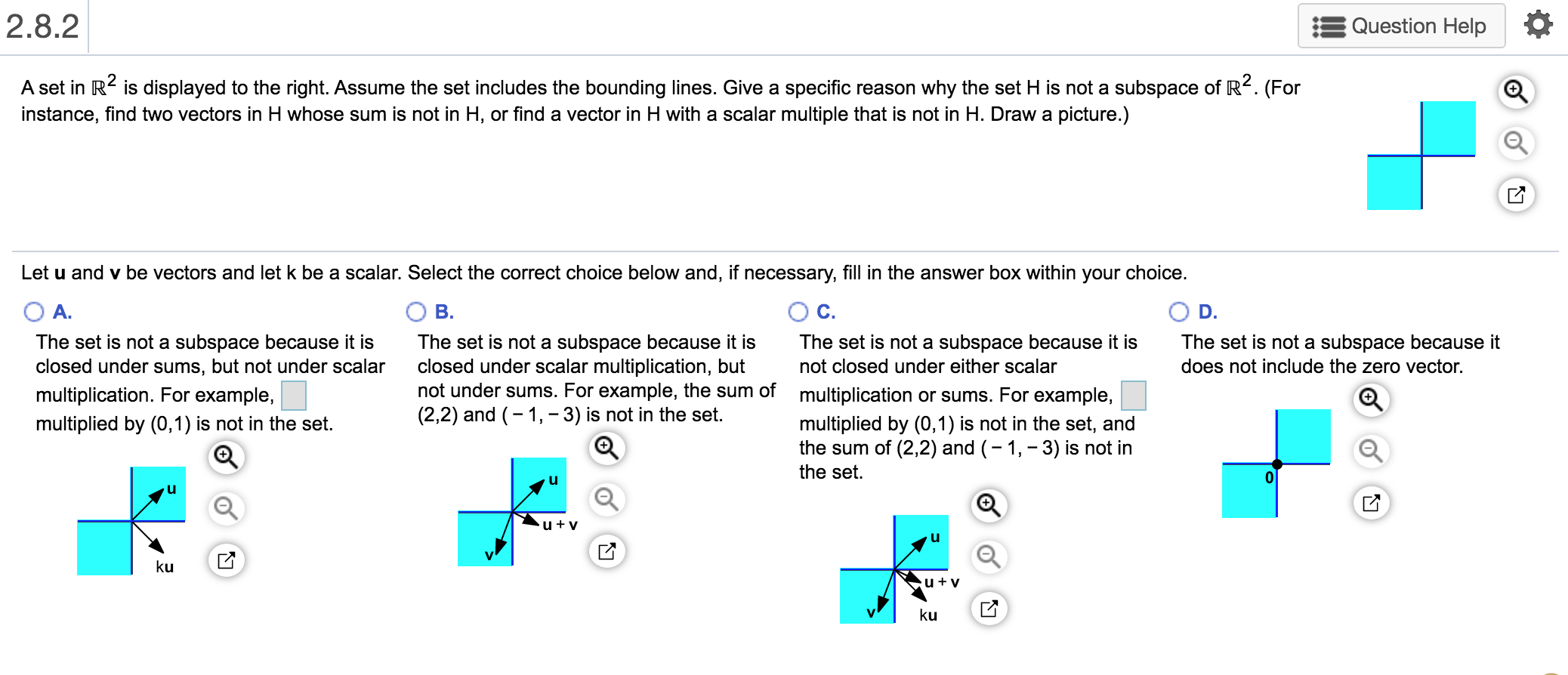 Solved 2.8.2 Question Help A set in R2 is displayed to the | Chegg.com