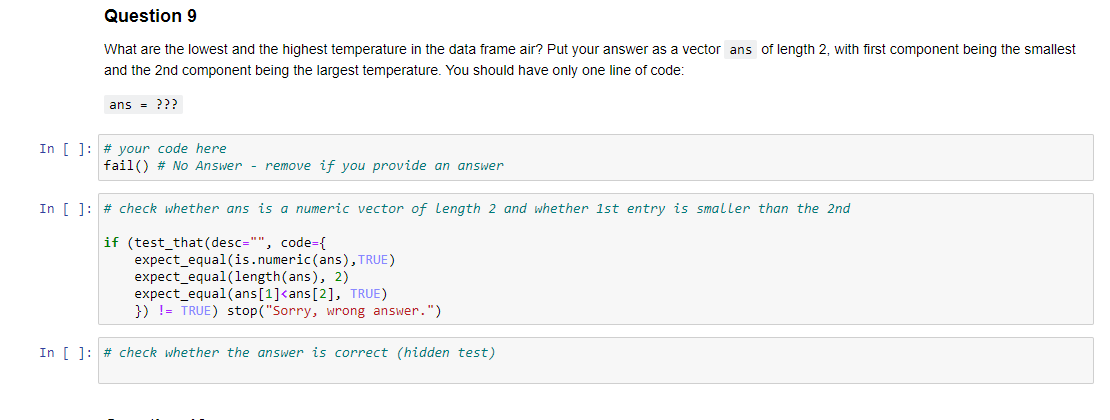 Solved What are the lowest and the highest temperature in | Chegg.com