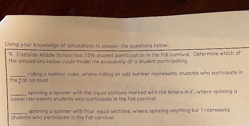 Solved Using your knowledge of simulations to answer the | Chegg.com