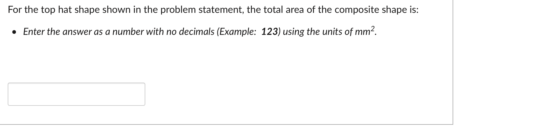 For parts (a) - (d), use the top hat shape shown in | Chegg.com