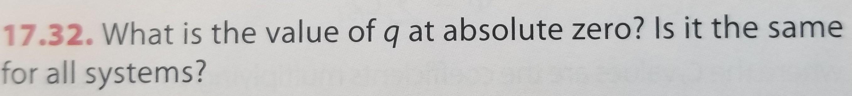 Solved 17.32. What is the value of at absolute zero? Is it | Chegg.com