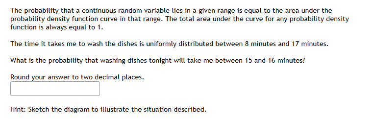 Solved The probability that a continuous random variable | Chegg.com