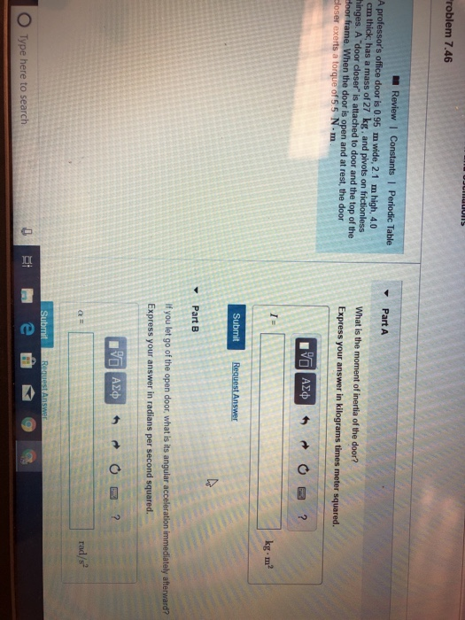 Solved roblem 7.46 ml Review 1 Constants l Periodic Table | Chegg.com