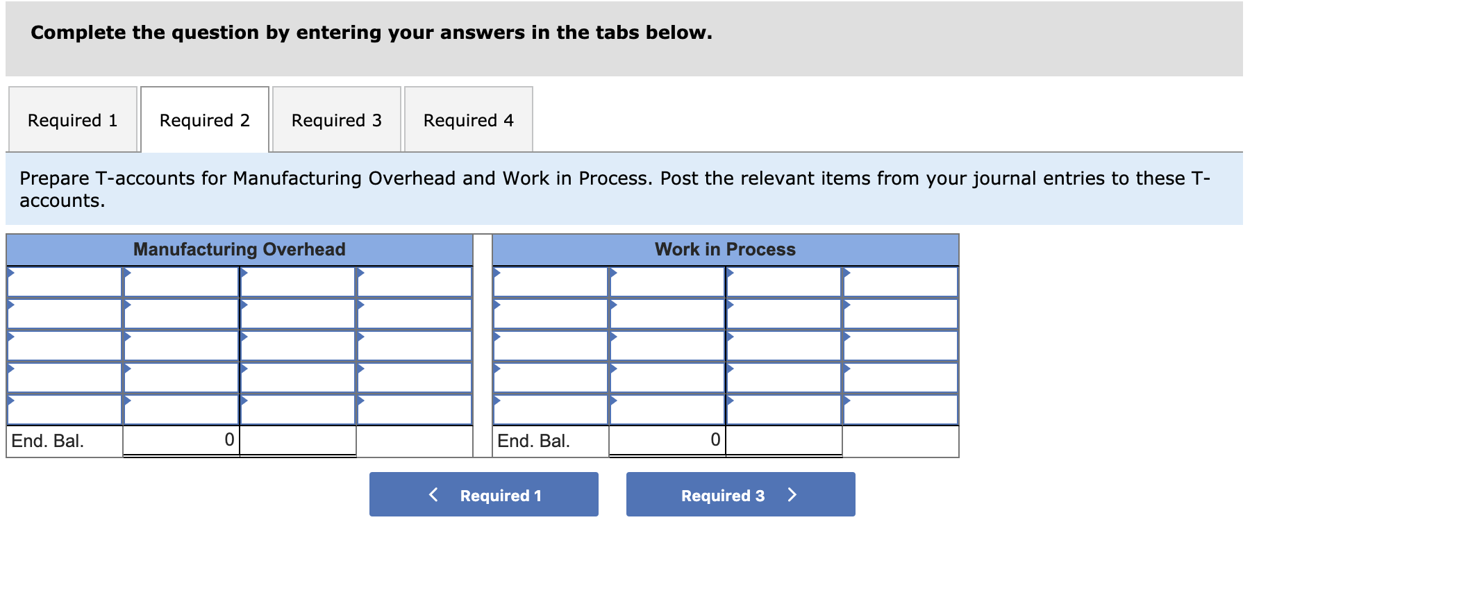 Solved Exercise 3-10 Applying Overhead; Journal Entries; | Chegg.com