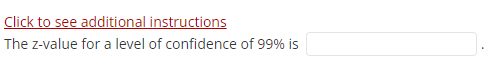 Solved Click to see additional instructions The Z-value for | Chegg.com