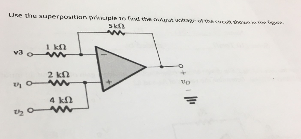 Solved Use the superposition principle to find the output | Chegg.com