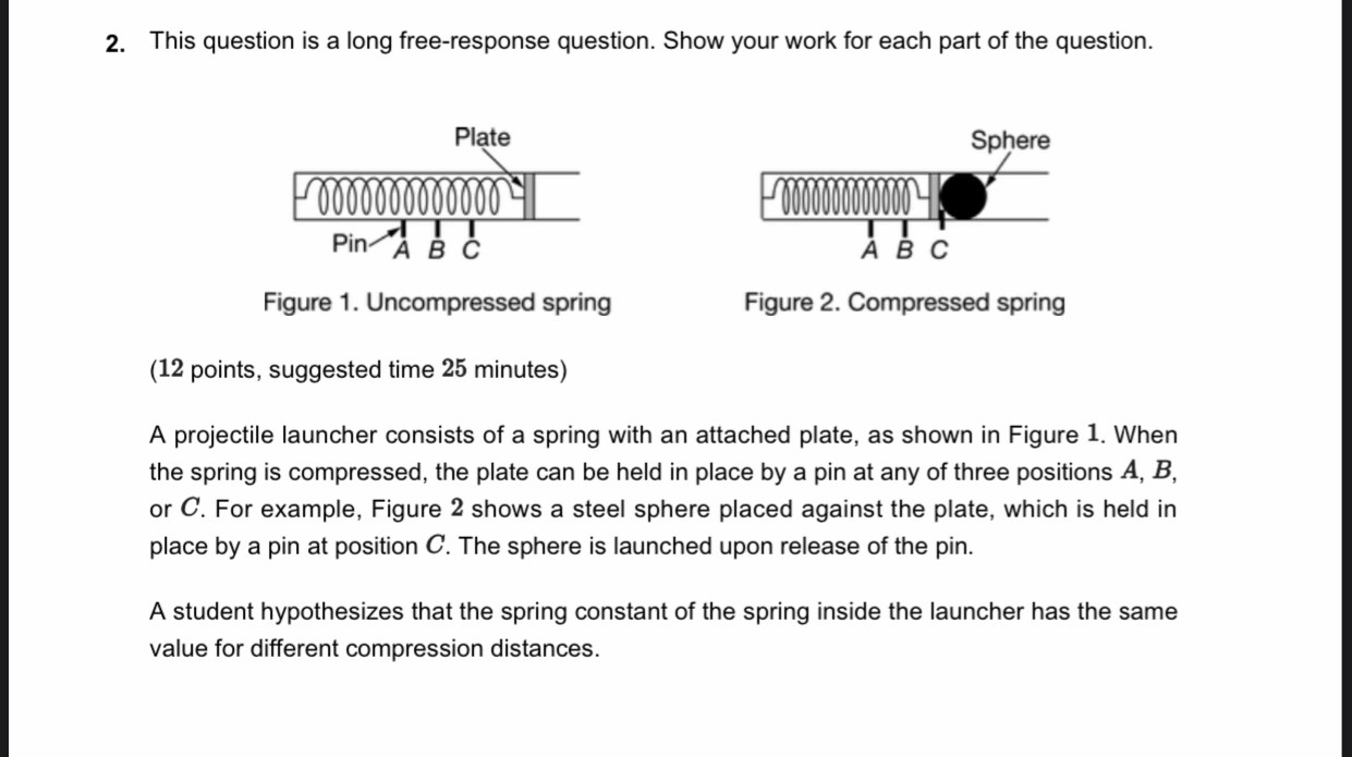 Solved 2. This question is a long free-response question. | Chegg.com