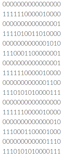 Solved 0000000000000000 1111110000010000 0000000000000001 | Chegg.com