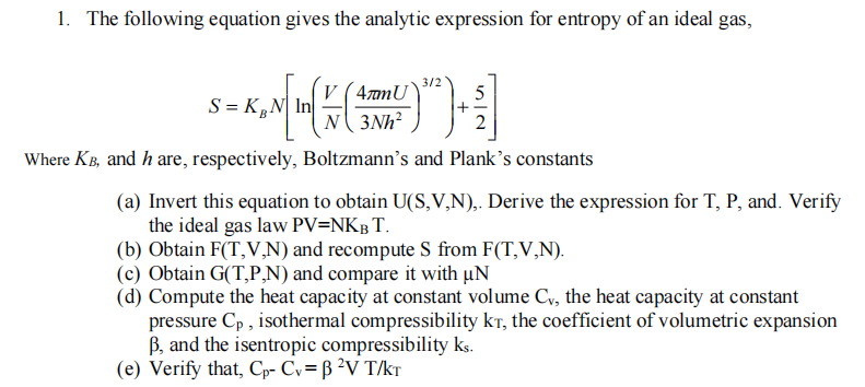 Solved The following equation gives the analytic expression | Chegg.com