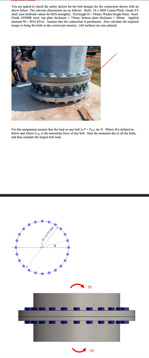 Solved You are tasked to check the safety factors for the | Chegg.com