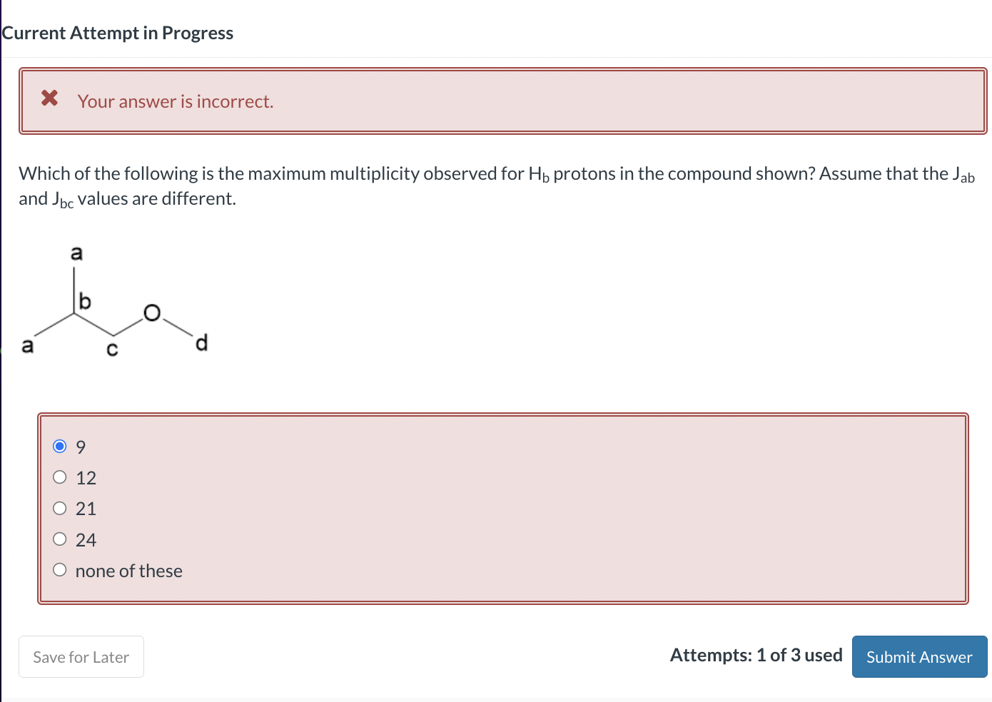 Solved Current Attempt in Progress Which of the following is | Chegg.com