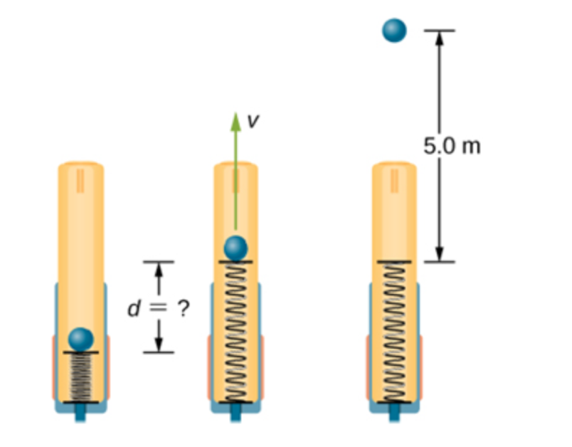 Solved The massless spring of a spring gun has a force | Chegg.com