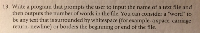 Solved 13. Write a program that prompts the user to input | Chegg.com