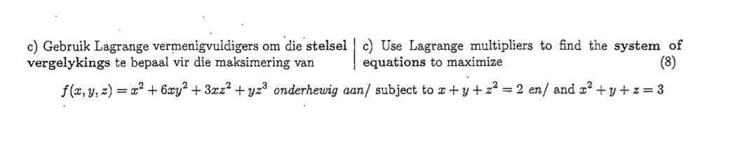 Solved Question 11. a) State the Second Derivatives Test for | Chegg.com