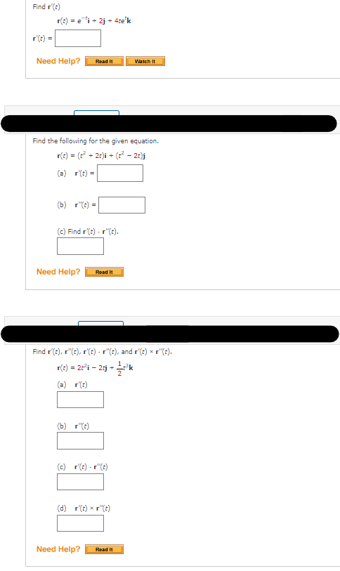 Solved Find r′(t) r(t)=e−ti+2j+4tetkr′(t)= Find the | Chegg.com