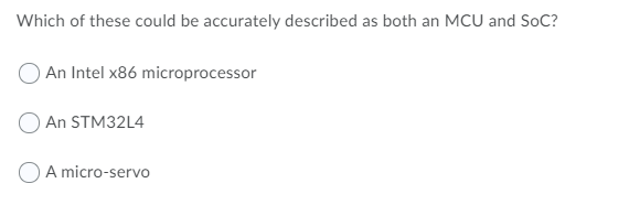 Solved Which of these could be accurately described as both | Chegg.com