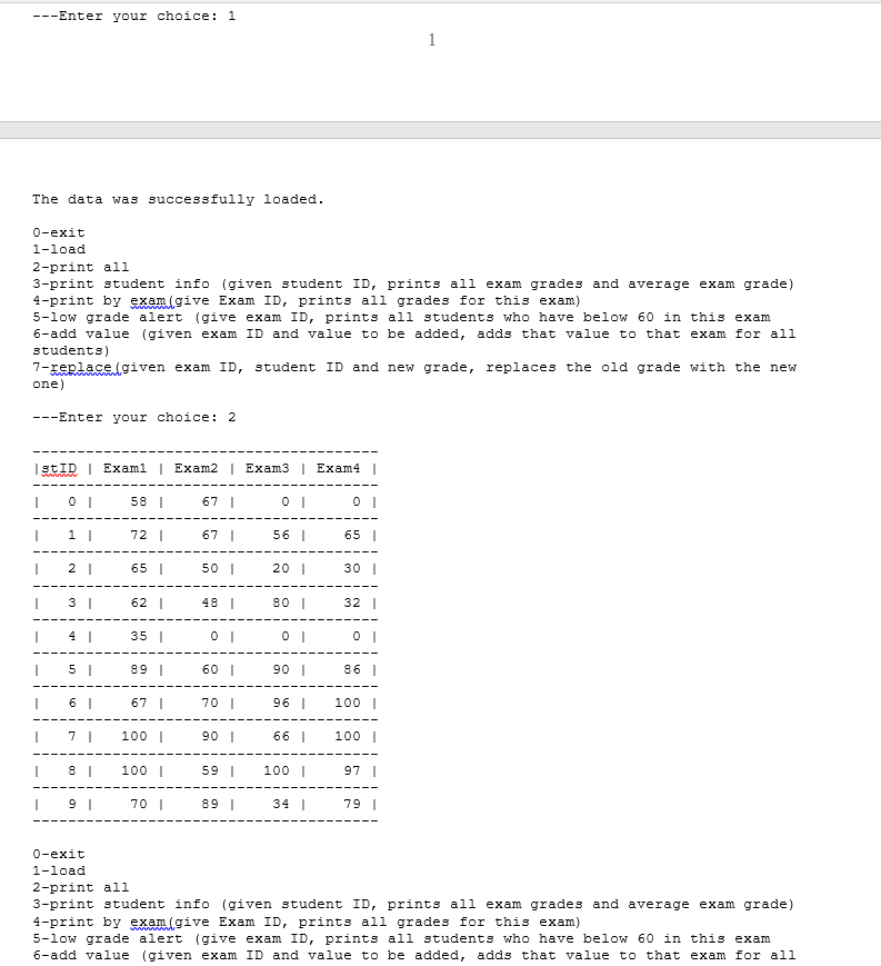 Solved Task 3 (50 pts) - grade roster Objective: 2D array, | Chegg.com