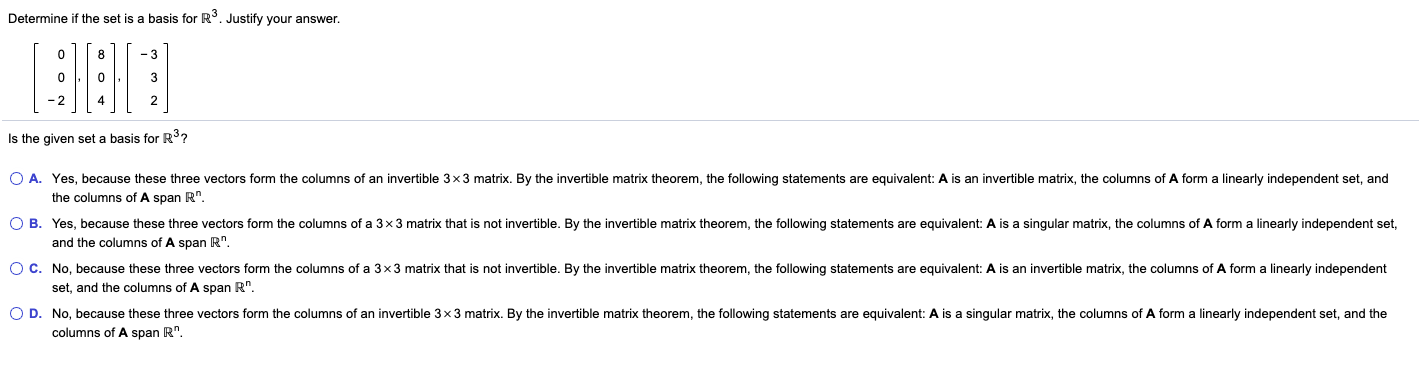 Solved and p = Determine if p is in Nul A, where A = V1 V2 | Chegg.com