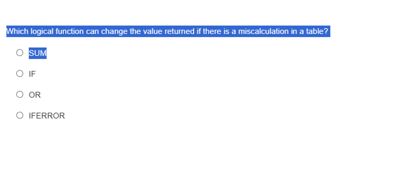 Solved Which logical function can change the value returned | Chegg.com