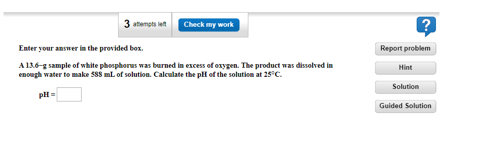 Solved 3 attempts left Check my work Enter your answer in | Chegg.com