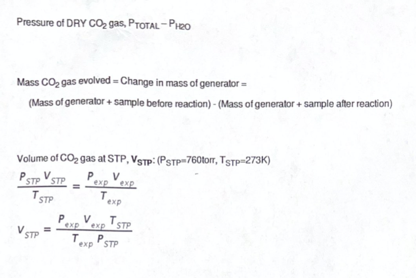 Solved Table 1: Carbon Dioxide Generation 0. 1 9.5 | Chegg.com