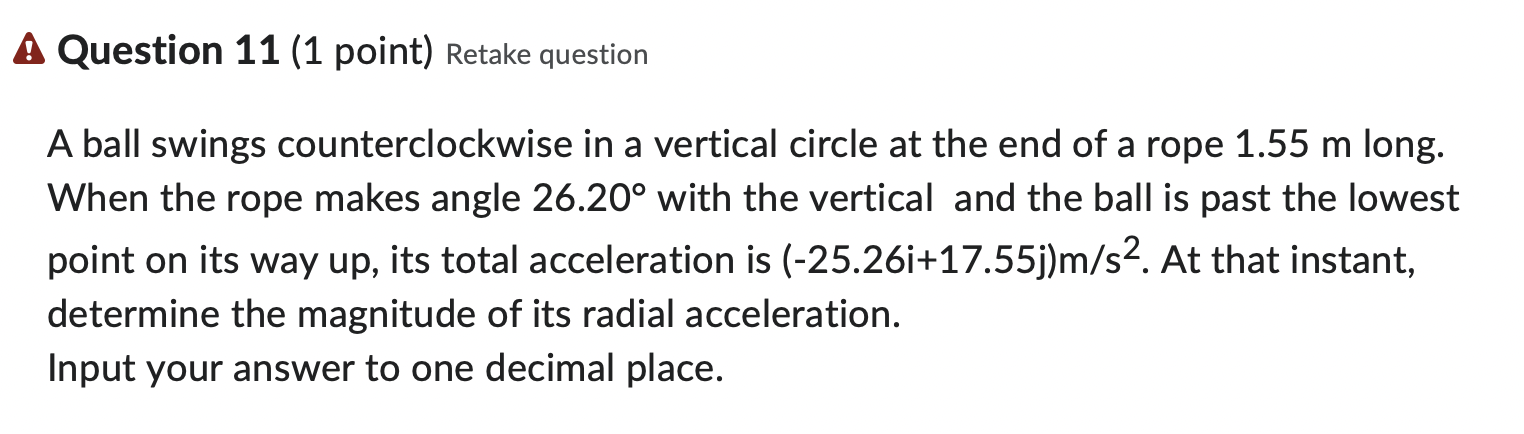 Solved A Question 11 (1 point) Retake questionA ball | Chegg.com Solved A Question 11 (1 point) Retake questionA ball | Chegg.com