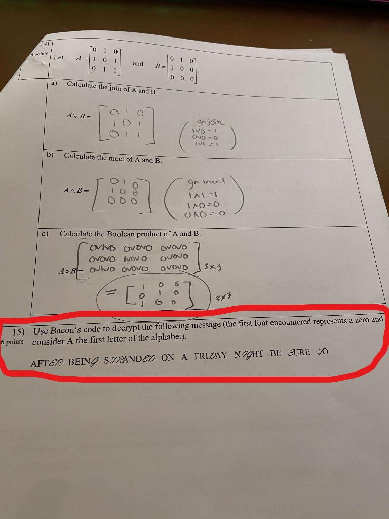 Solved 15) Use Bacon’s | Chegg.com