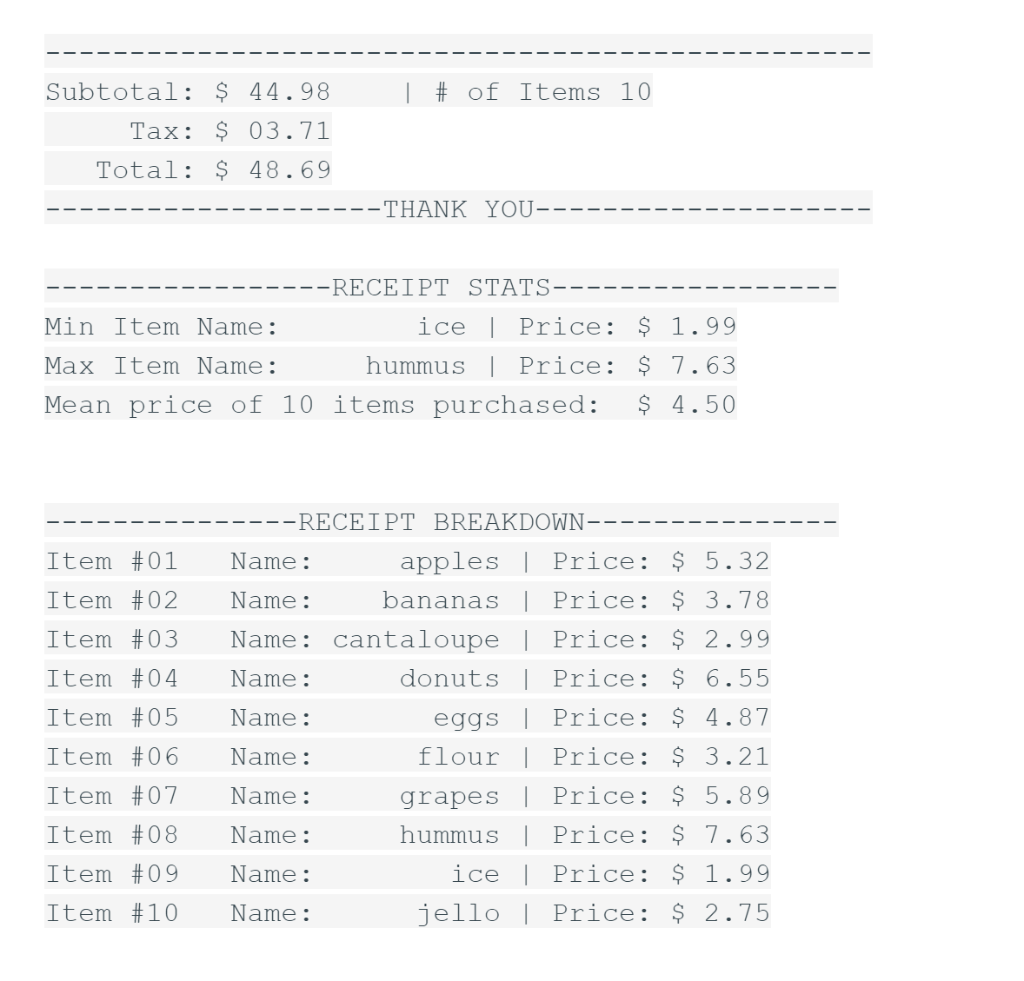 Solved import java.util.Scanner; public class ReceiptMaker | Chegg.com