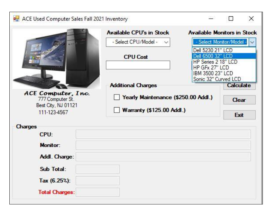 Solved Develop a Windows Forms app to calculate and display | Chegg.com