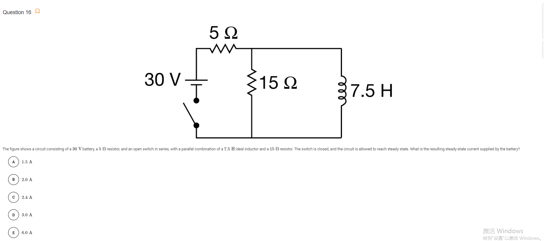 Solved Question 130 A resistor R, an inductor L, and a | Chegg.com