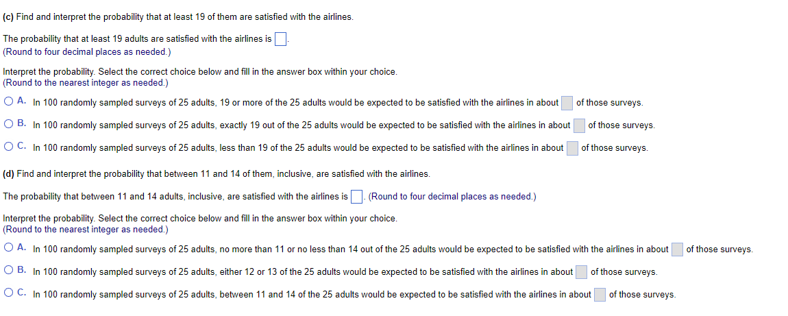 Solved (a) Explain why this is a binomial experiment. Choose | Chegg.com