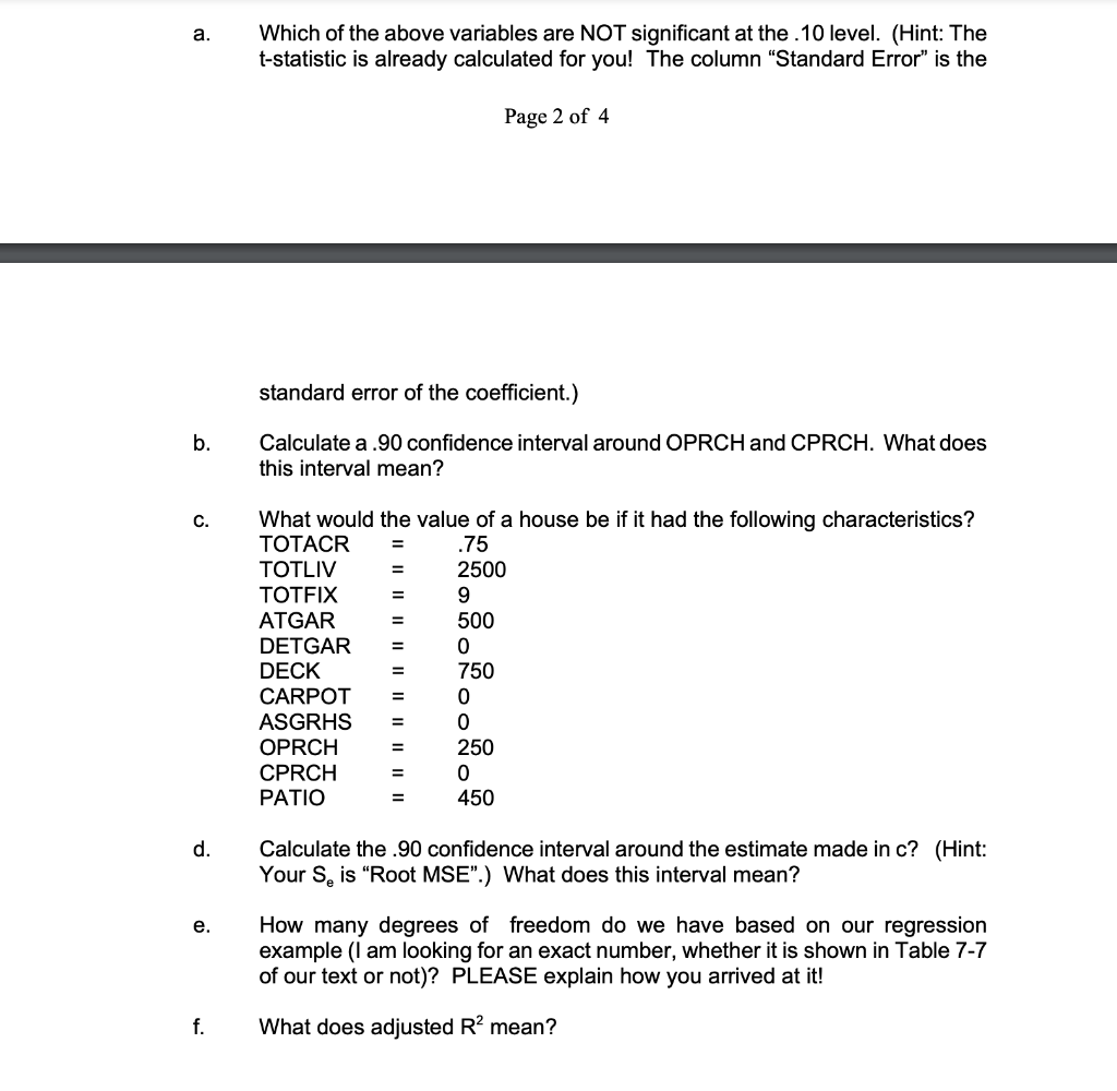 The REG Procedure Model: MODEL1 Dependent Variable: | Chegg.com