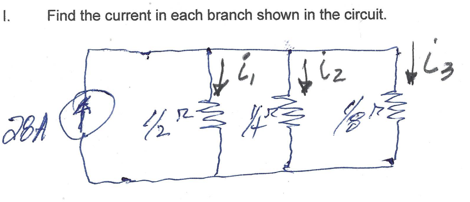 Solved Find the current in each branch shown in the circuit. | Chegg.com