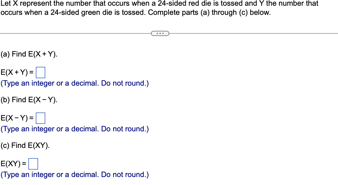 Solved Let X represent the number that occurs when a 24 | Chegg.com