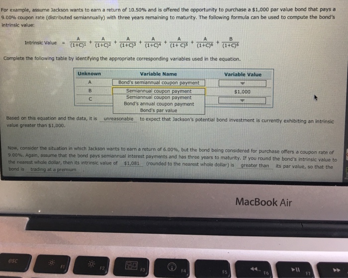 Solved For example, assume Jackson wants to earn a return of | Chegg.com Solved For example, assume Jackson wants to earn a return of | Chegg.com