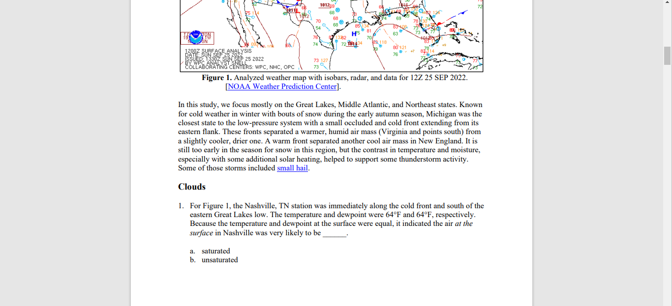 Solved AMS Weather Studies CWS 6 - 2 - FL22 rigure 1. | Chegg.com