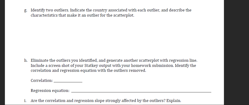 Solved Statkey Descriptive Statistics for Two Quantitative | Chegg.com