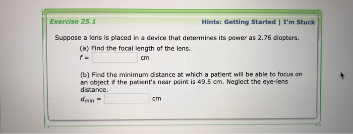 Solved Exercise 25.1 Hints: Getting Started I I'm Stuck | Chegg.com