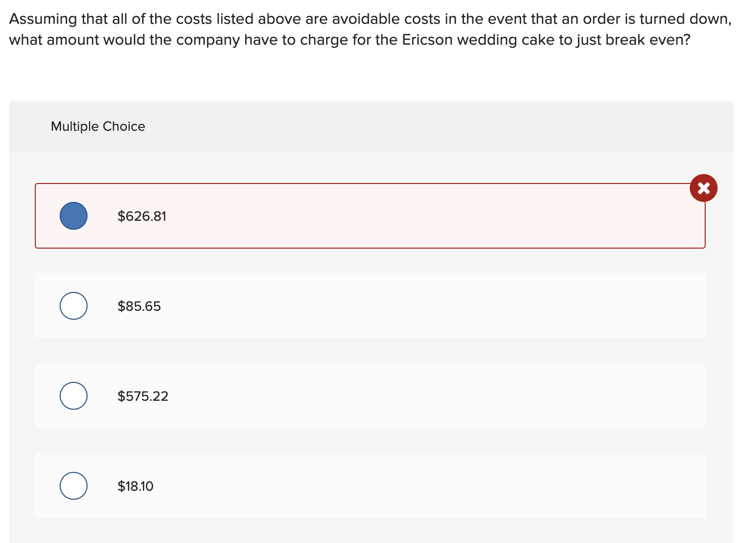 Solved Meade Nuptial Bakery makes very elaborate wedding | Chegg.com